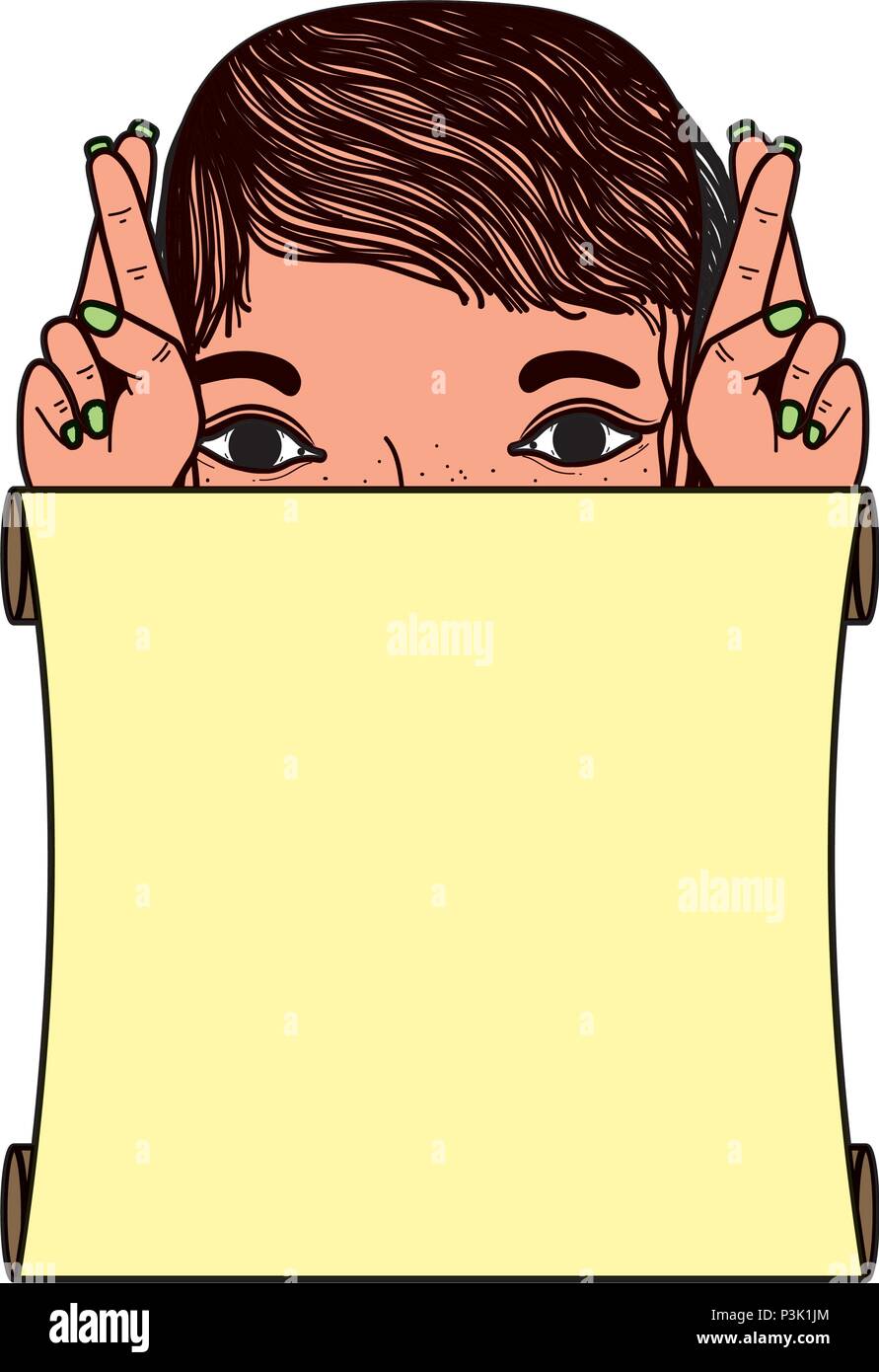 Good luck gesture Stock Vector Images - Alamy