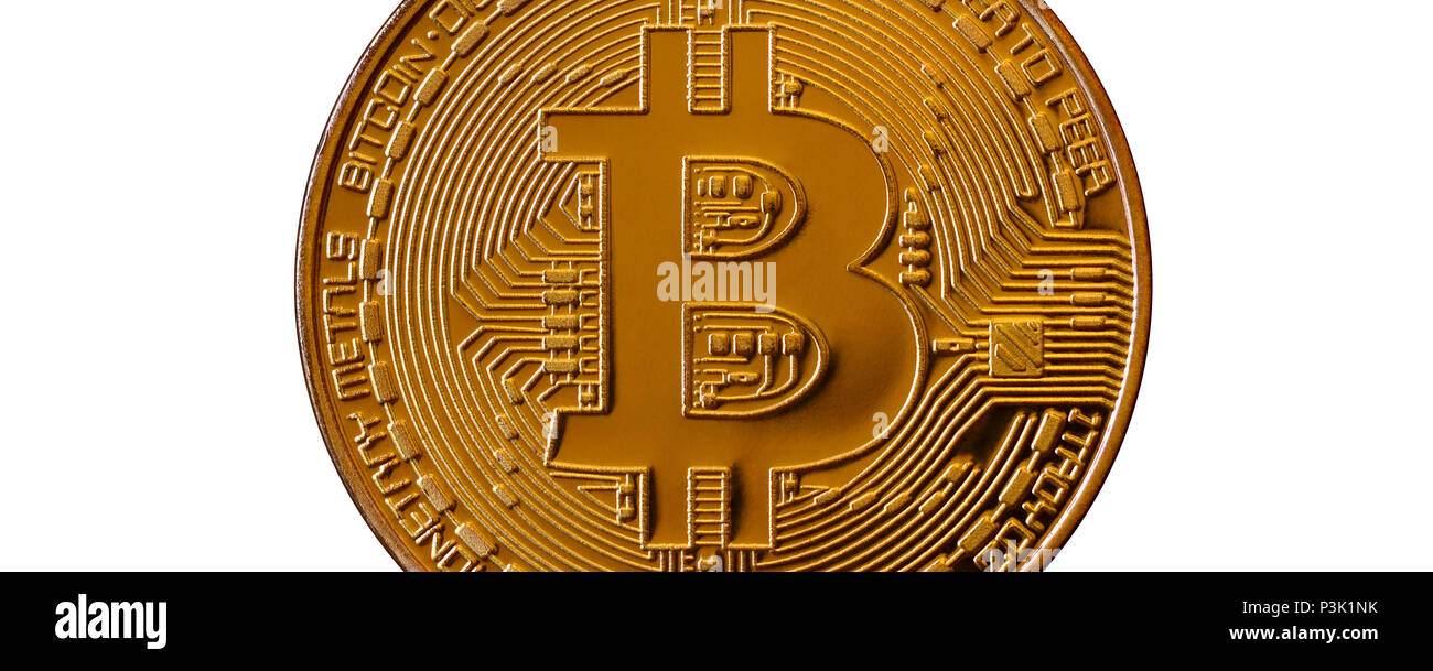 Bitcoin. Physical bit coin. Digital currency. Cryptocurrency mining ...