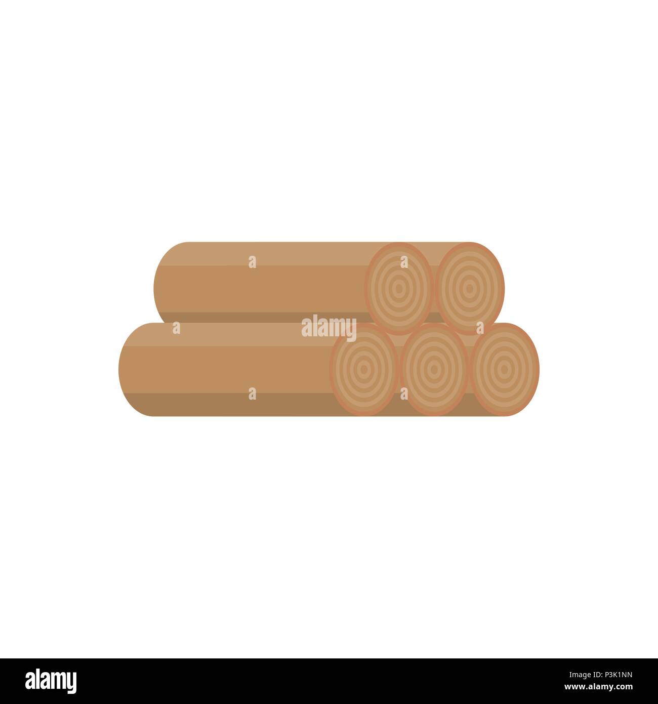 Logs of Trees Icon Stock Vector Image & Art - Alamy