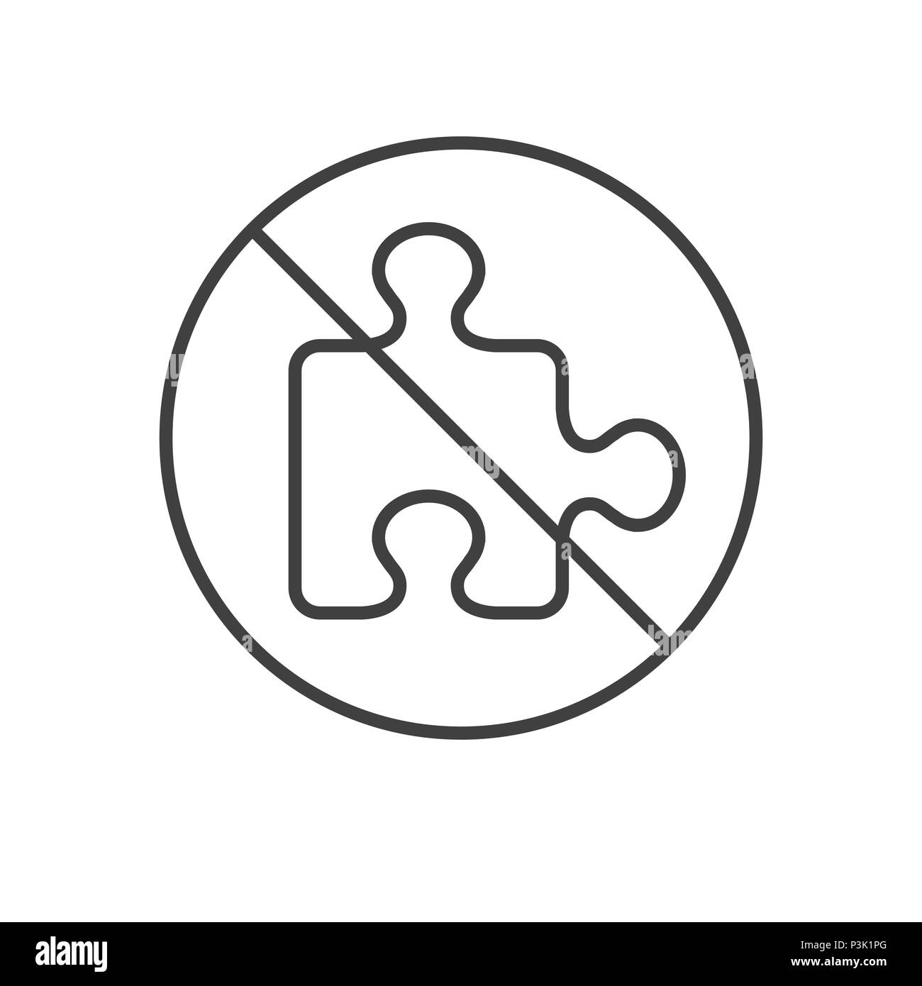 No Plugin Vector Icon Stock Vector Image & Art - Alamy