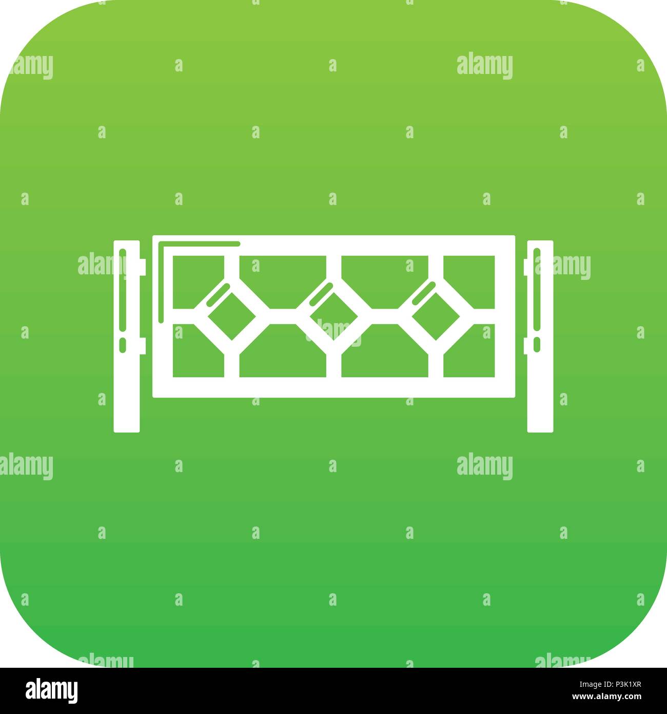 Fence icon, simple black style Stock Vector Image & Art - Alamy