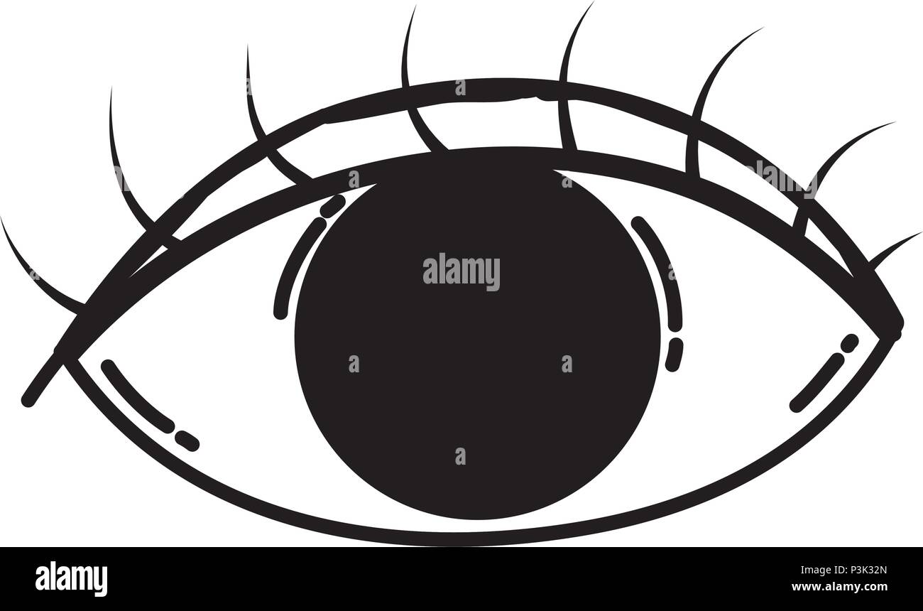 line human graphic vision eye design Stock Vector Image & Art - Alamy