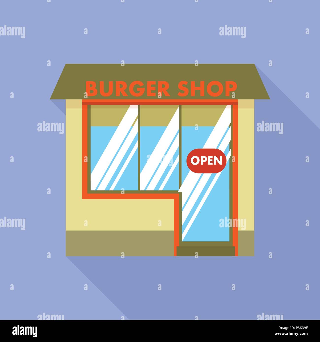 Burgershop Stock Vector Images - Alamy