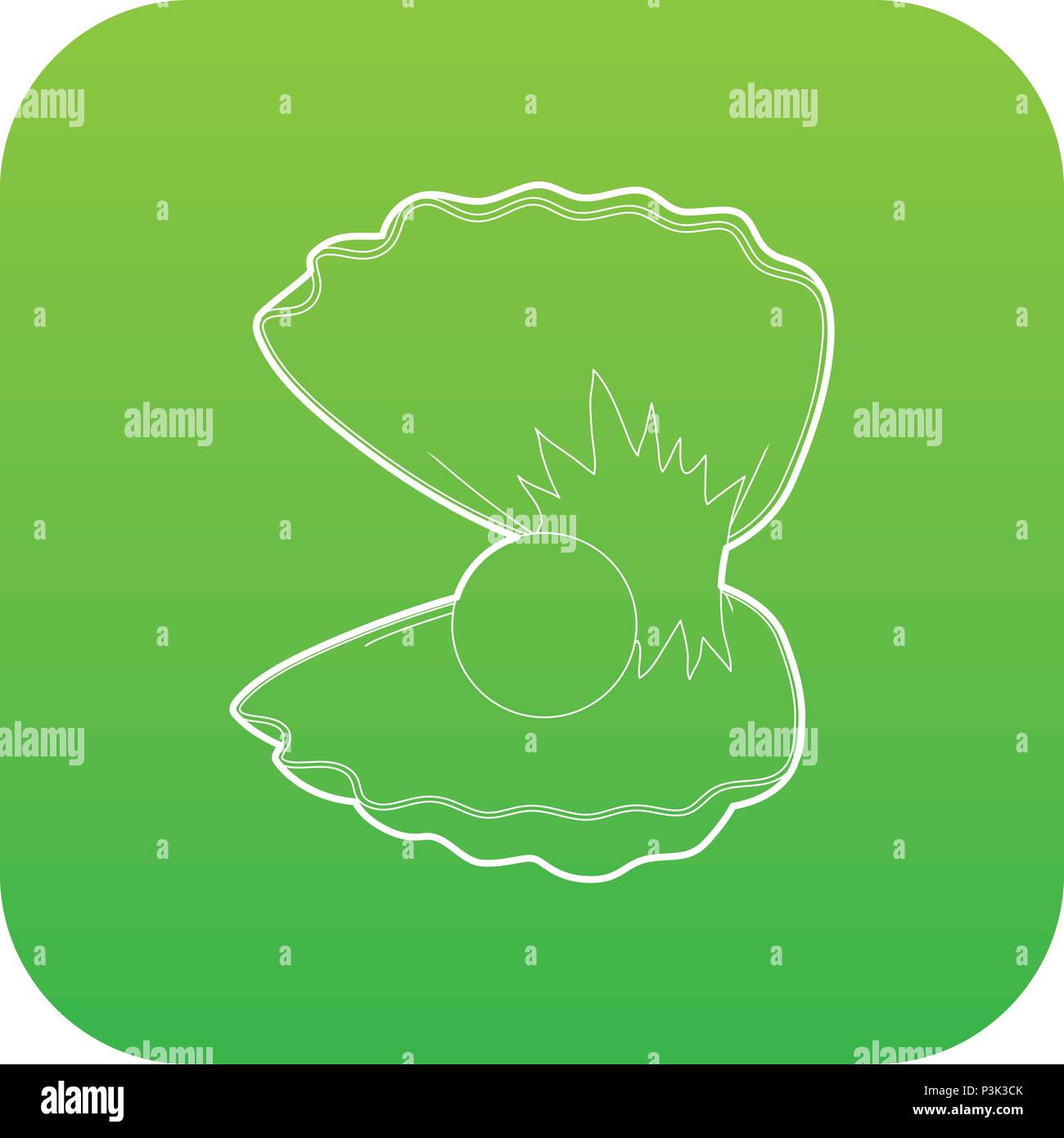 Pearl shell icon outline Stock Vector Image & Art - Alamy