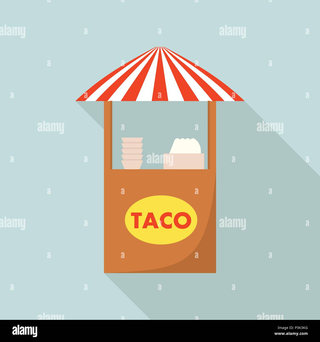 Mexico city street food tacos Stock Vector Images - Alamy