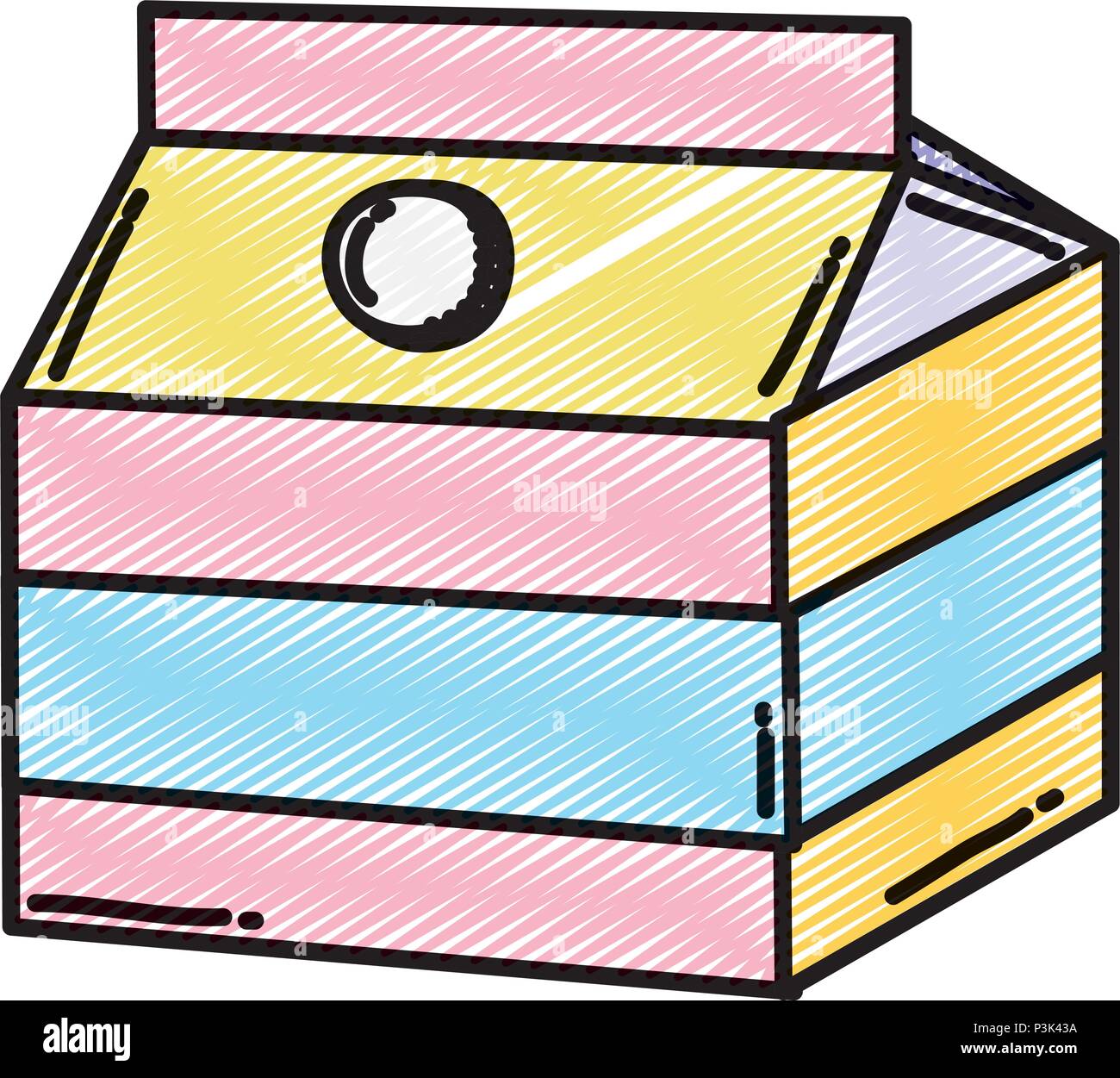 doodle cute box package decoration style Stock Vector Image & Art - Alamy