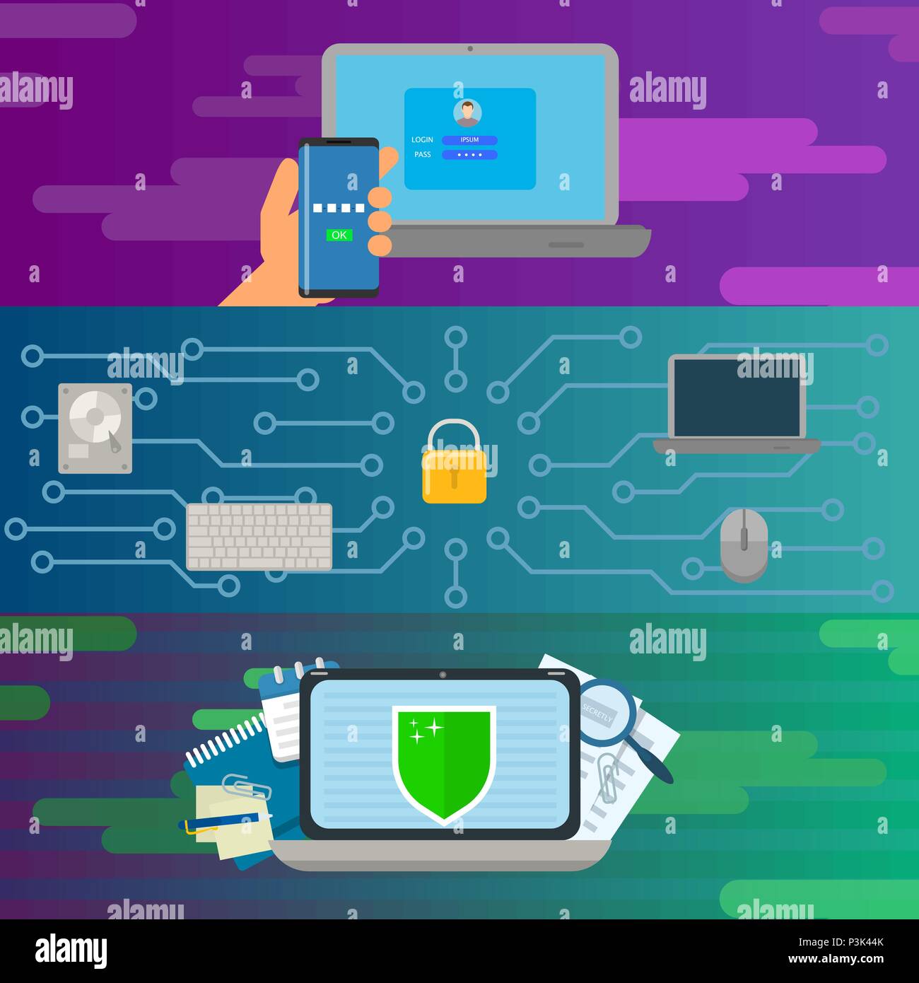 Authentification Stock Vector Images - Alamy