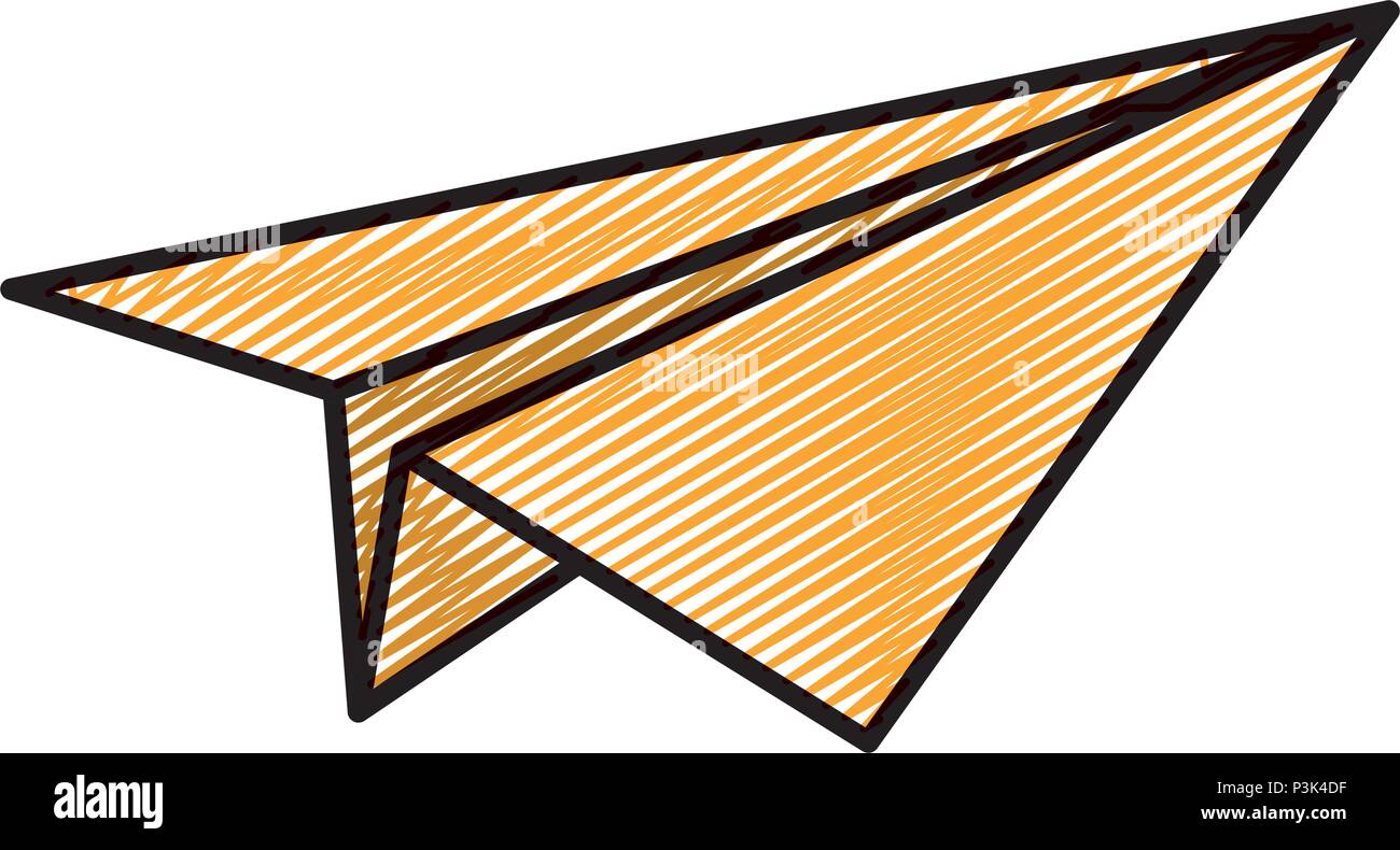 doodle origami paper plane toy design Stock Vector Image & Art - Alamy