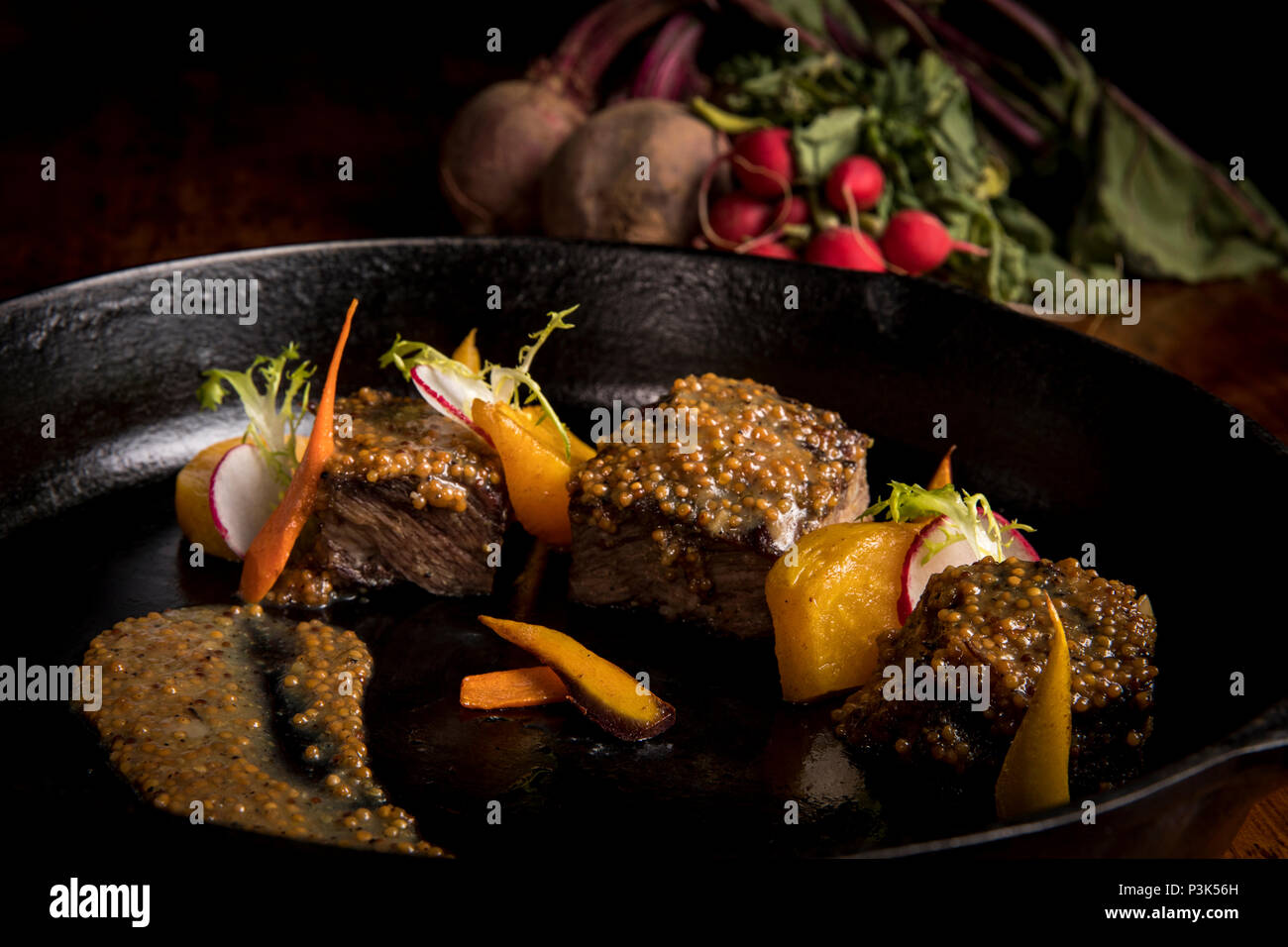 Beef short ribs restaurant hi-res stock photography and images - Alamy