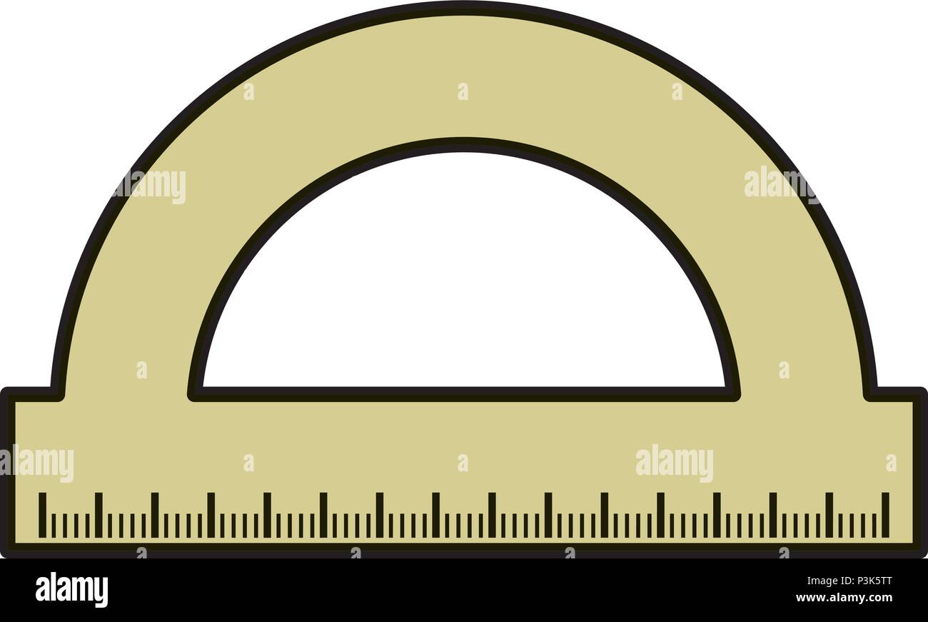 color protractor education design school tool Stock Vector Image & Art ...