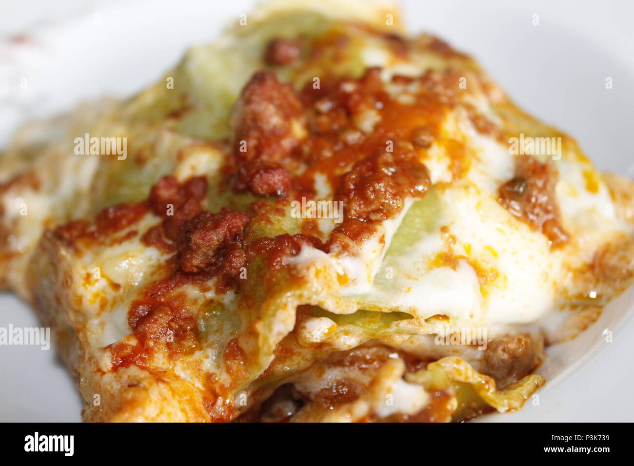 italian food, portion of traditional tasty lasagna Stock Photo - Alamy