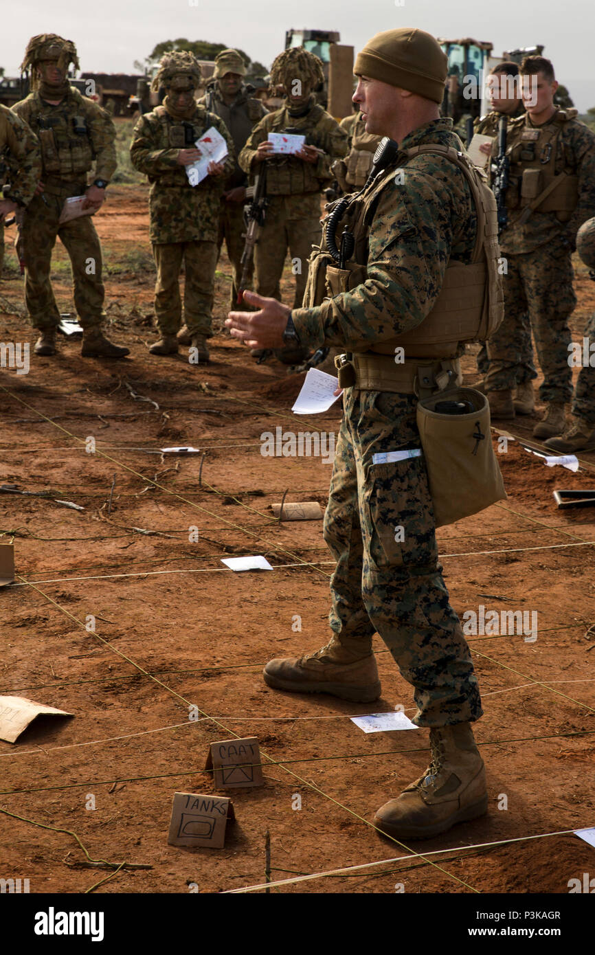 U.S. Marine Corps Maj. Christopher W. Simpson, the Company C Commander ...