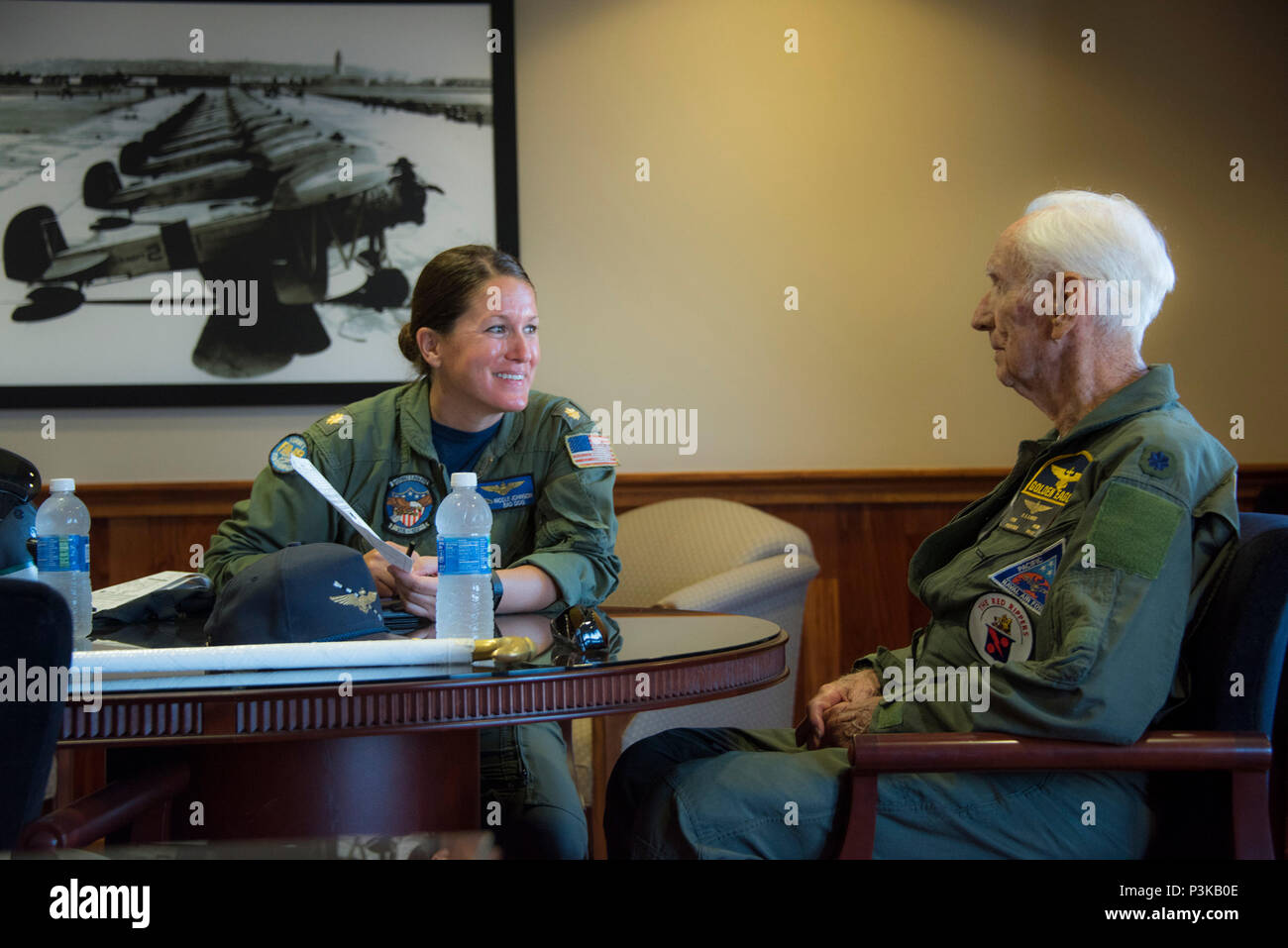 Retired Cmdr. Dean Laird and a pilot instructor from Strike Fighter ...
