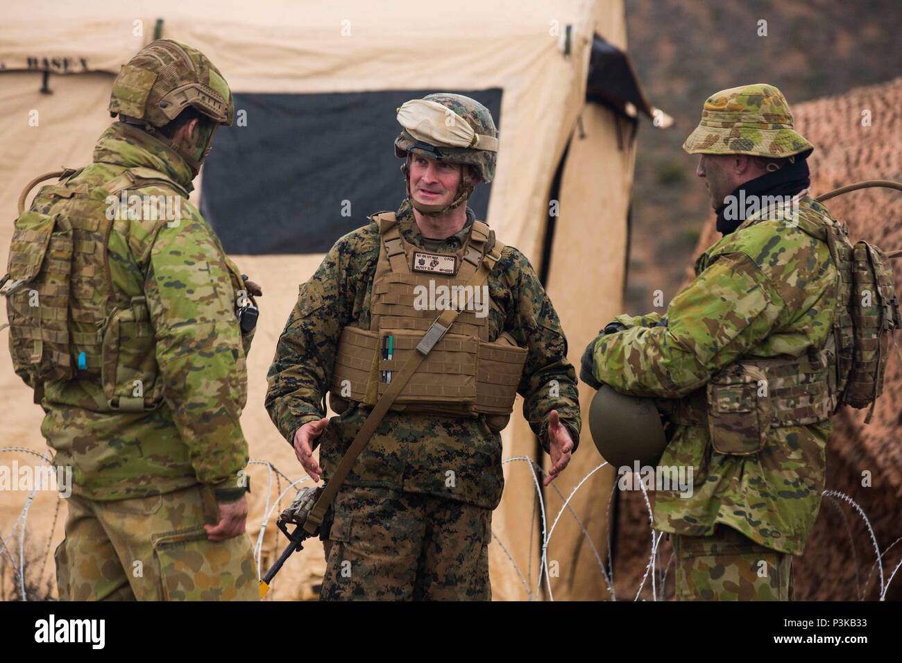 U.S. Marine Corps Lt. Col. Steven M. Sutey, Commanding Officer, 1st ...