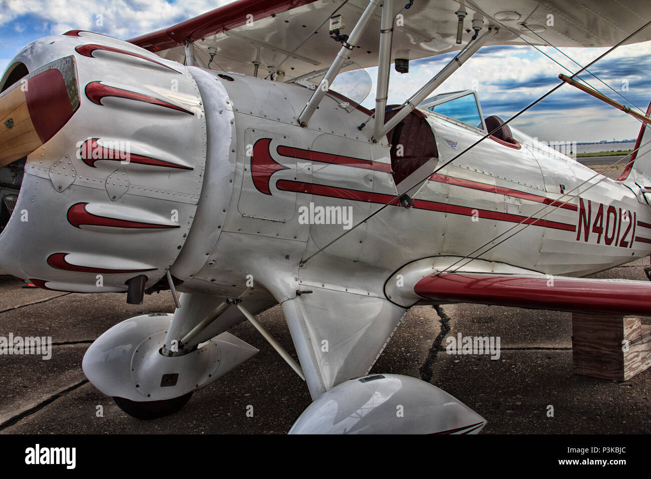 WACO YMF 5 Biplane Outer Banks North Carolina Tours Stock Photo - Alamy