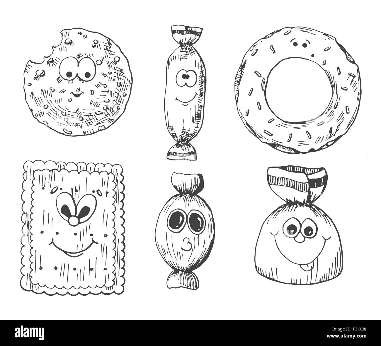 Sweets in market in Cut Out Stock Images & Pictures - Alamy