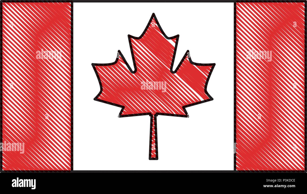 canadian flag national emblem image vector illustration Stock Vector ...