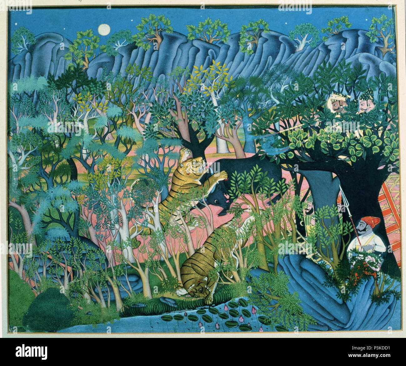 10 Maharao Umed Singh of Kota Hunting at Night 1790 Victoria & Albert ...