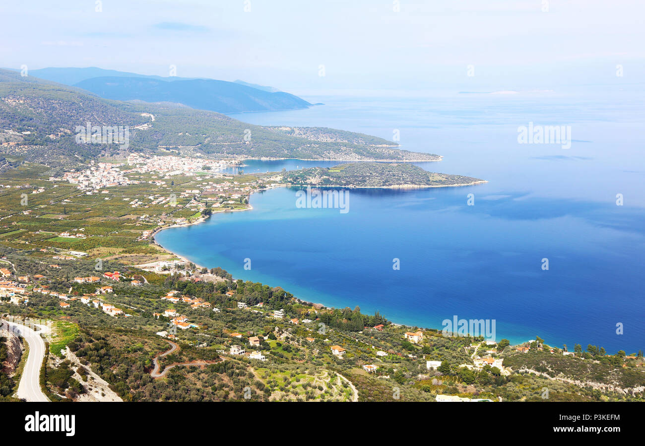 landscape of Old Epidaurus Argolis Greece - Palaia Epidauros ...