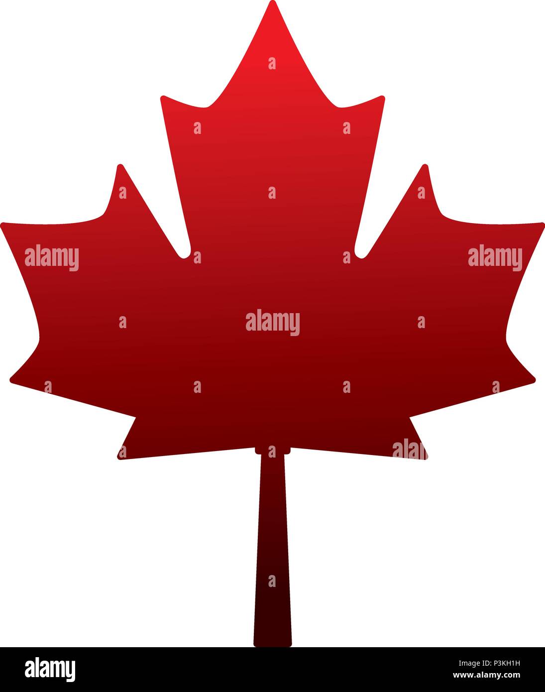 red maple leaf canadian symbol vector illustration neon red Stock Vector Image & Art - Alamy