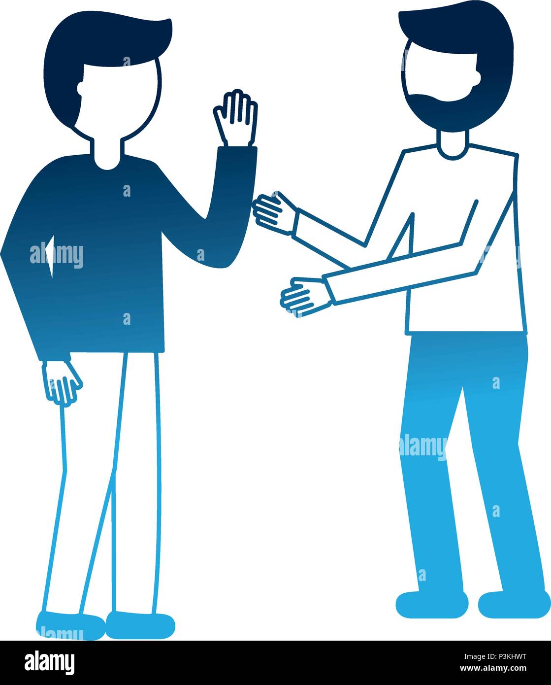 business people character avatars standing vector illustration neon ...