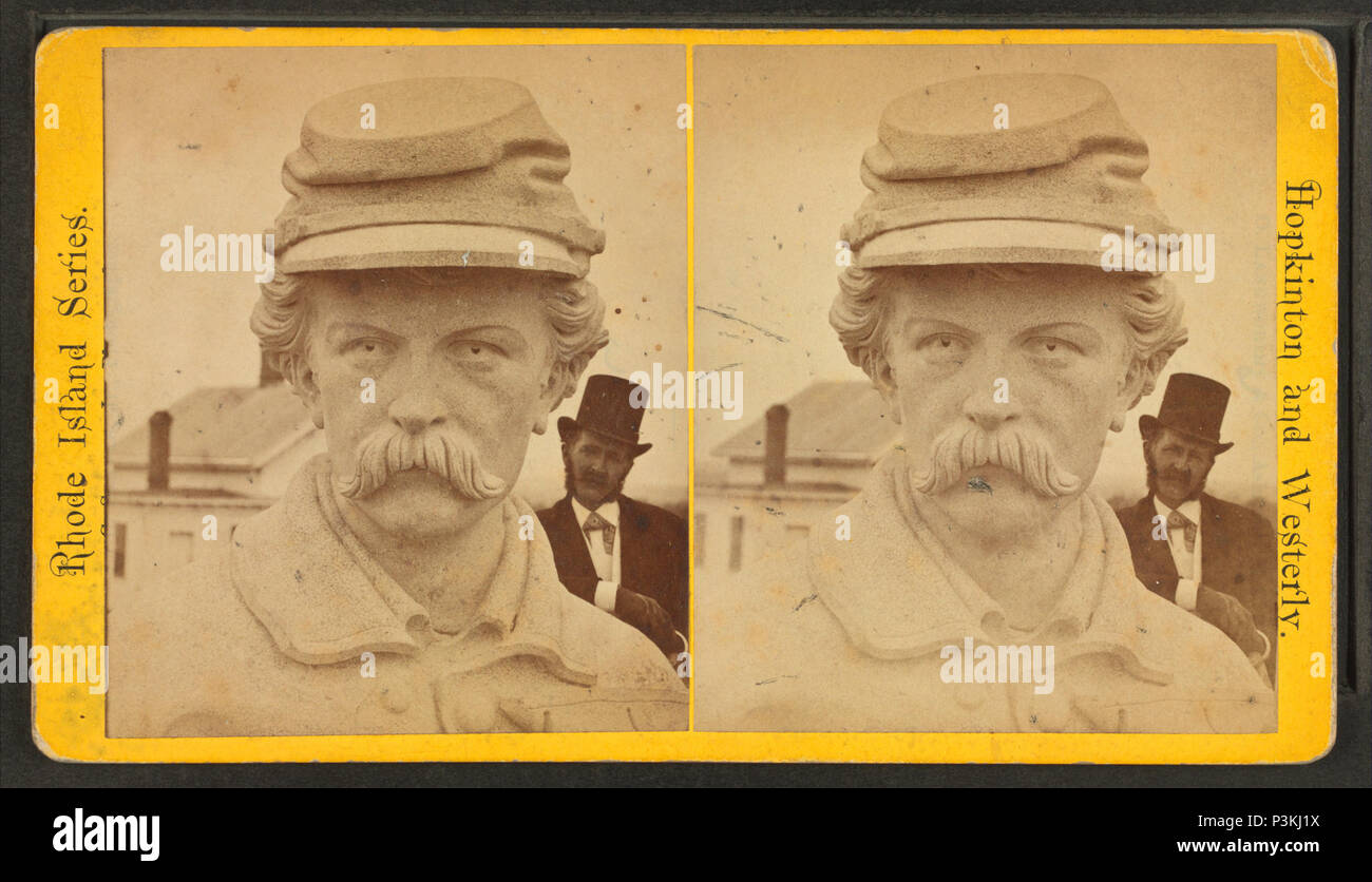 49 Bust of Statue for the Antietam Monument, at R.I. Granite Works ...