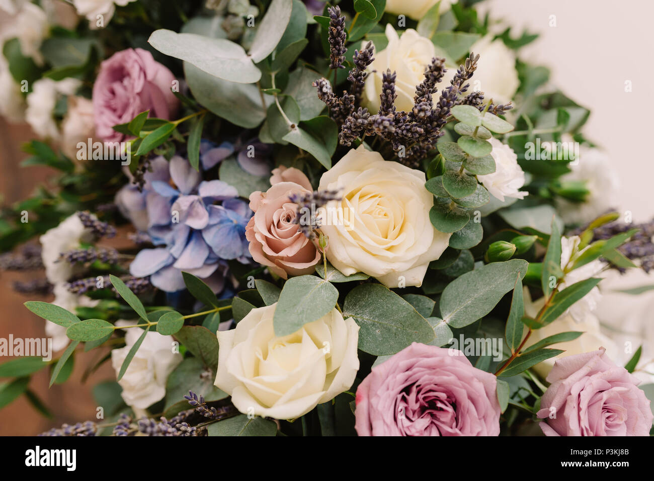 It is a lot of beautiful flowers and roses Stock Photo - Alamy