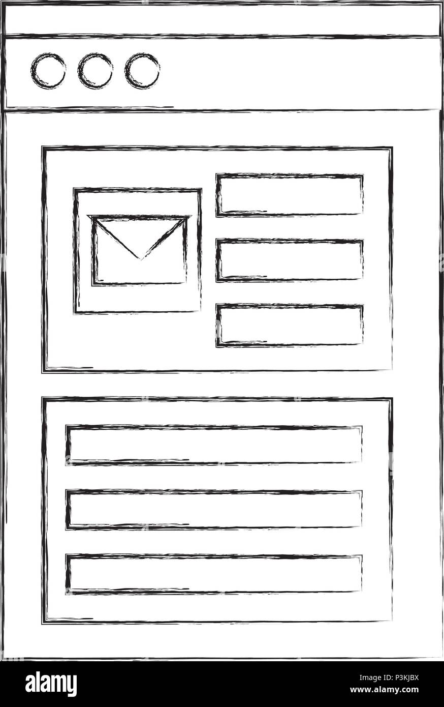 email website page information business report vector illustration ...