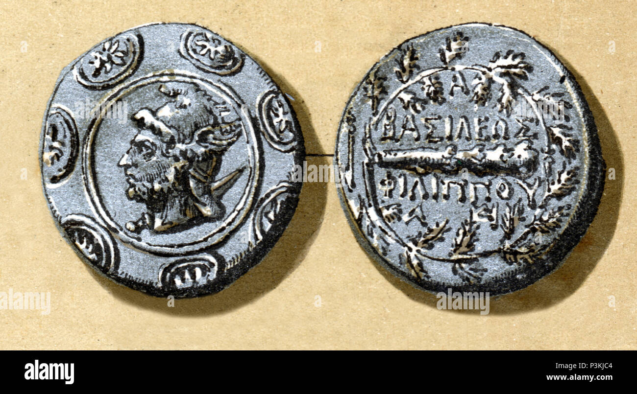 Ancient Greek coin Stock Photo - Alamy