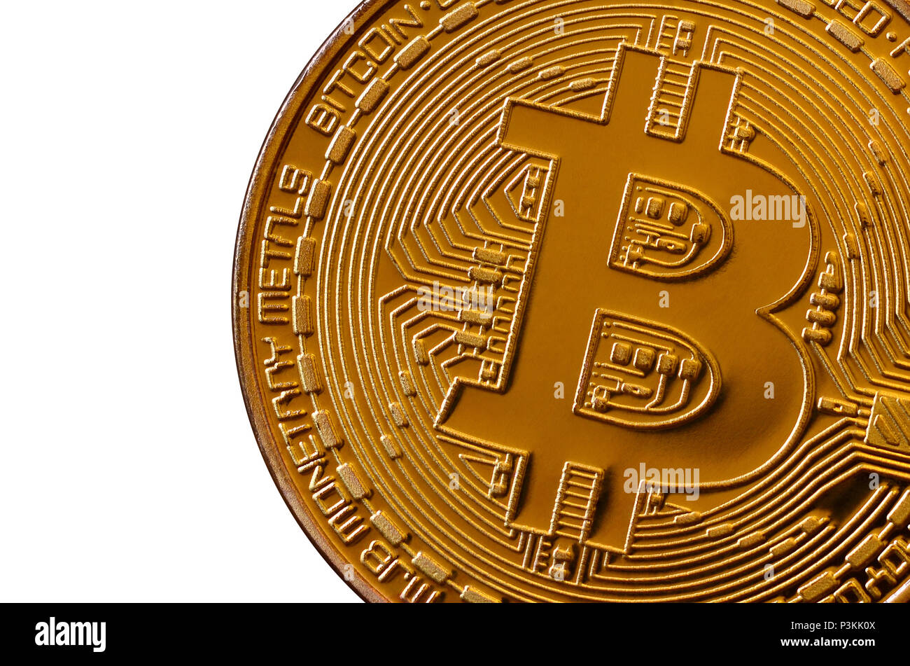 Bitcoin. Physical bit coin. Digital currency. Cryptocurrency mining ...