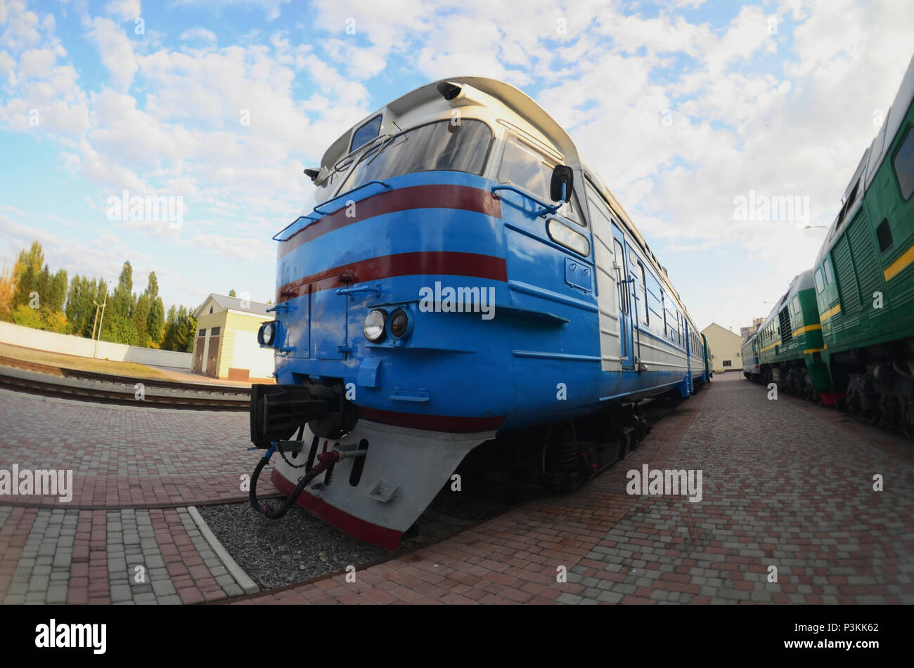 Photo of modern electric trains of Russian production. Strong ...