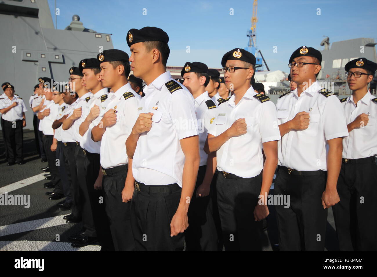 JOINT BASE PEARL HARBOR-HICKAM (July 1, 2016) Crew from the Republic of ...