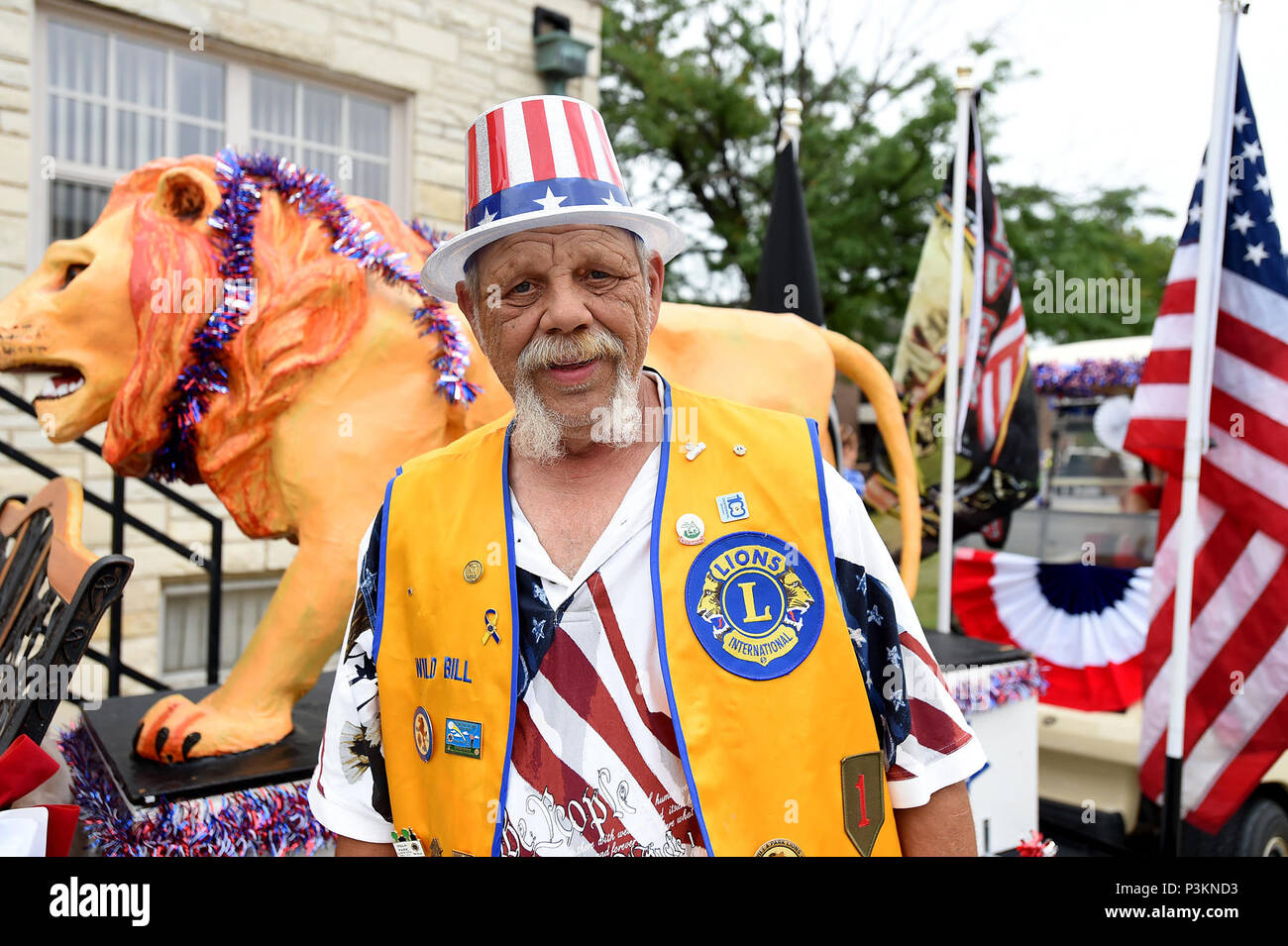 “Wild Bill” Reeves, a resident of Villa Park, stands in front of the ...