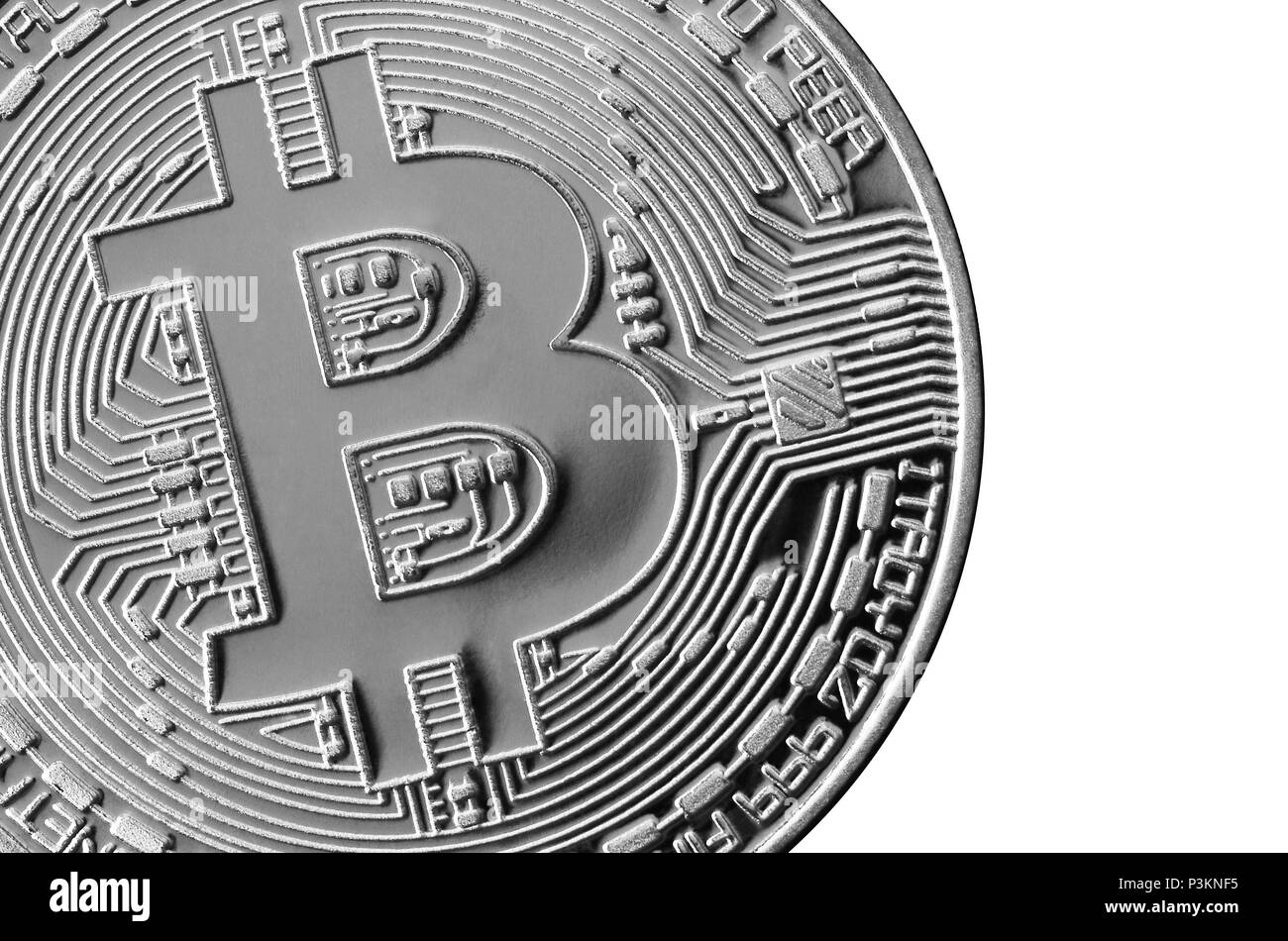 Bitcoin. Physical bit coin. Digital currency. Cryptocurrency mining ...