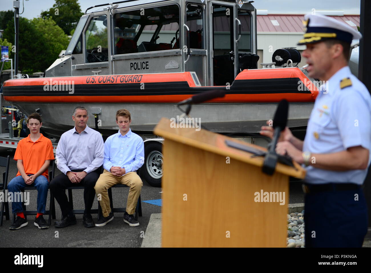 Capt. Joe Raymond, commander of Coast Guard Sector Puget Sound in ...