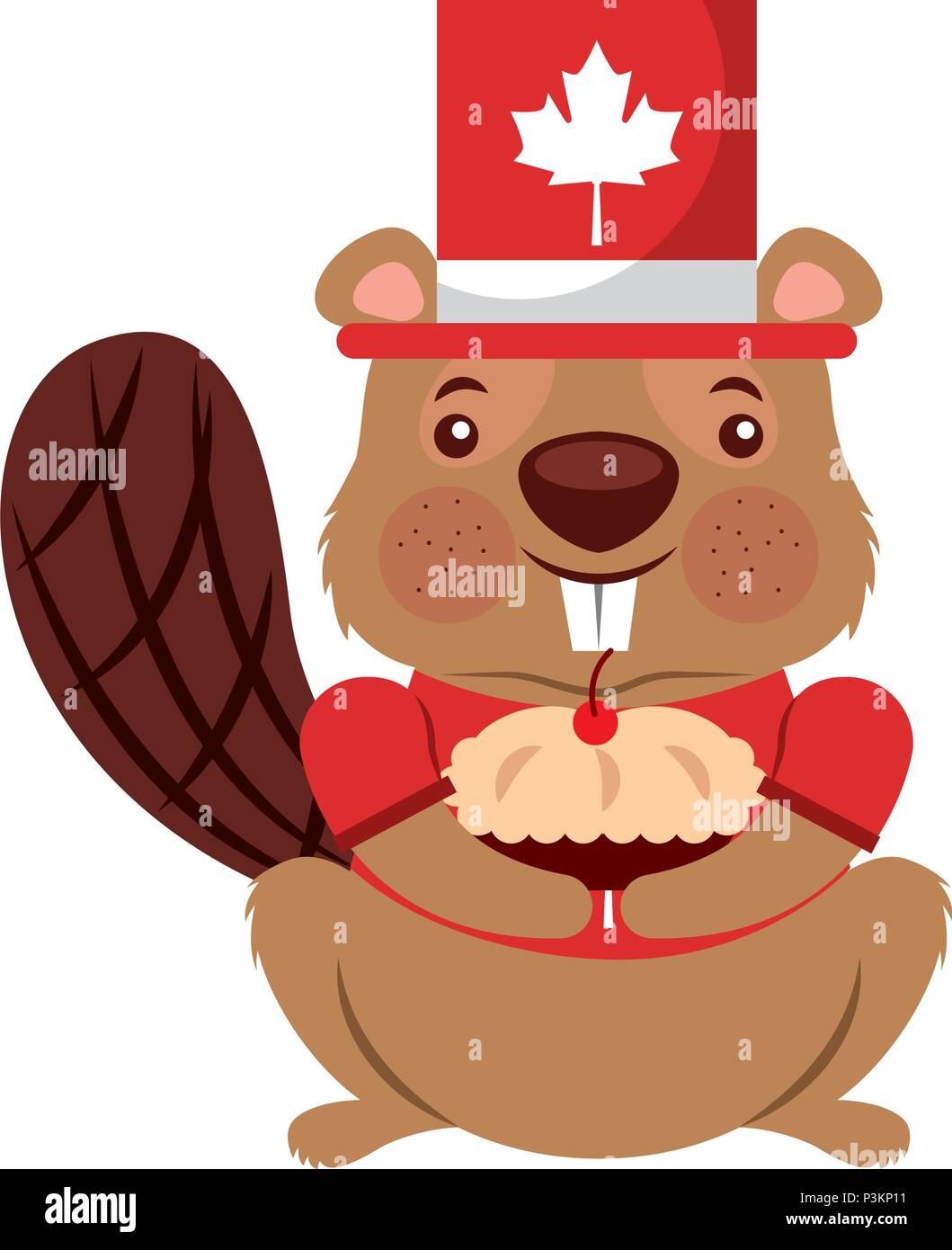 Forest animals canada icon cartoon hi-res stock photography and images ...