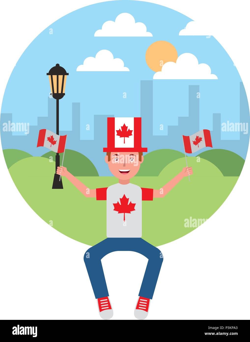 Patriotism in nature Stock Vector Images - Alamy