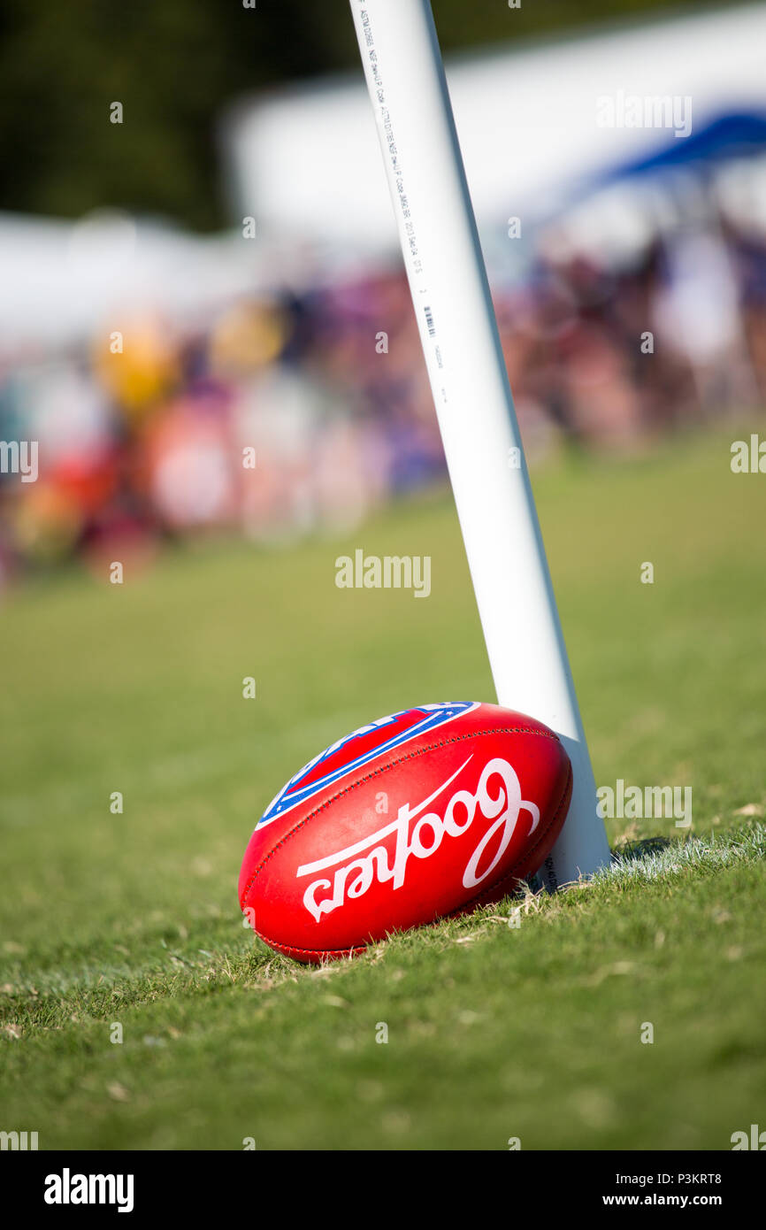 Australian rules football goal post hi-res stock photography and images ...