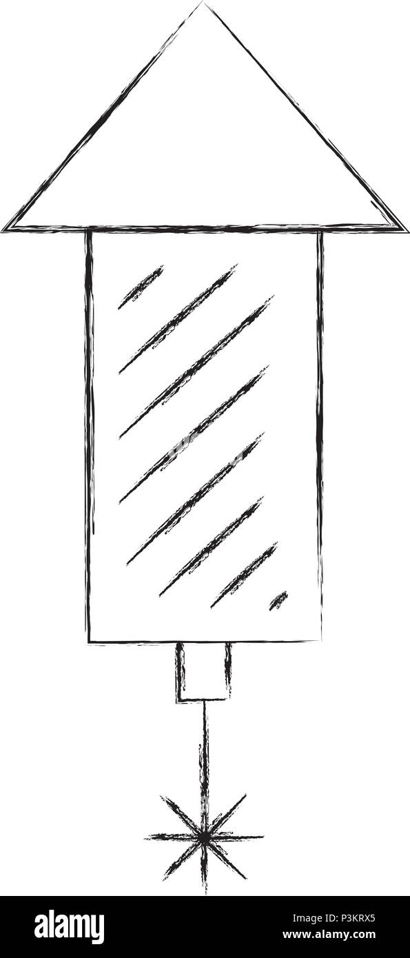 rocket fireworks celebration party image vector illustration Stock ...