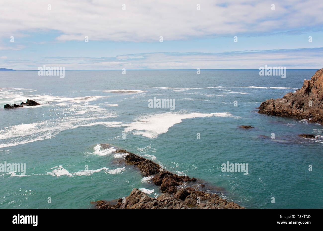 view of ocean from peninsula Stock Photo - Alamy