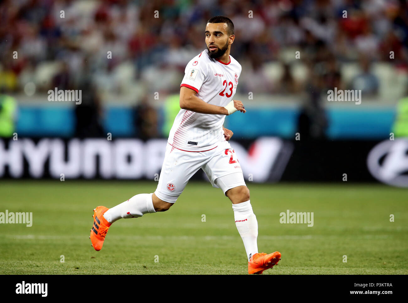 Tunisia's Naim Sliti during the FIFA World Cup Group G match at The ...