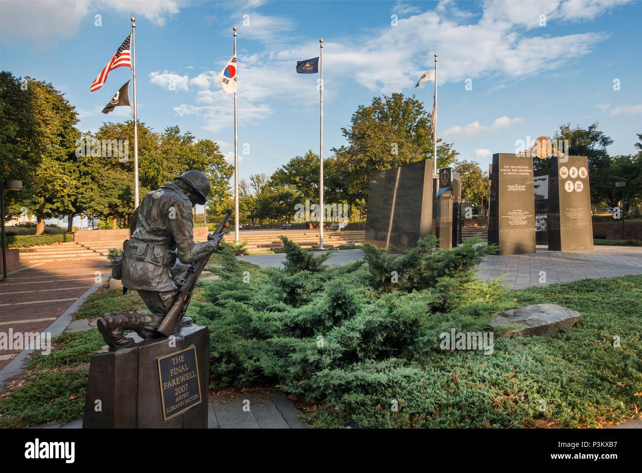 Philadelphia Korean War memorial PA Stock Photo - Alamy