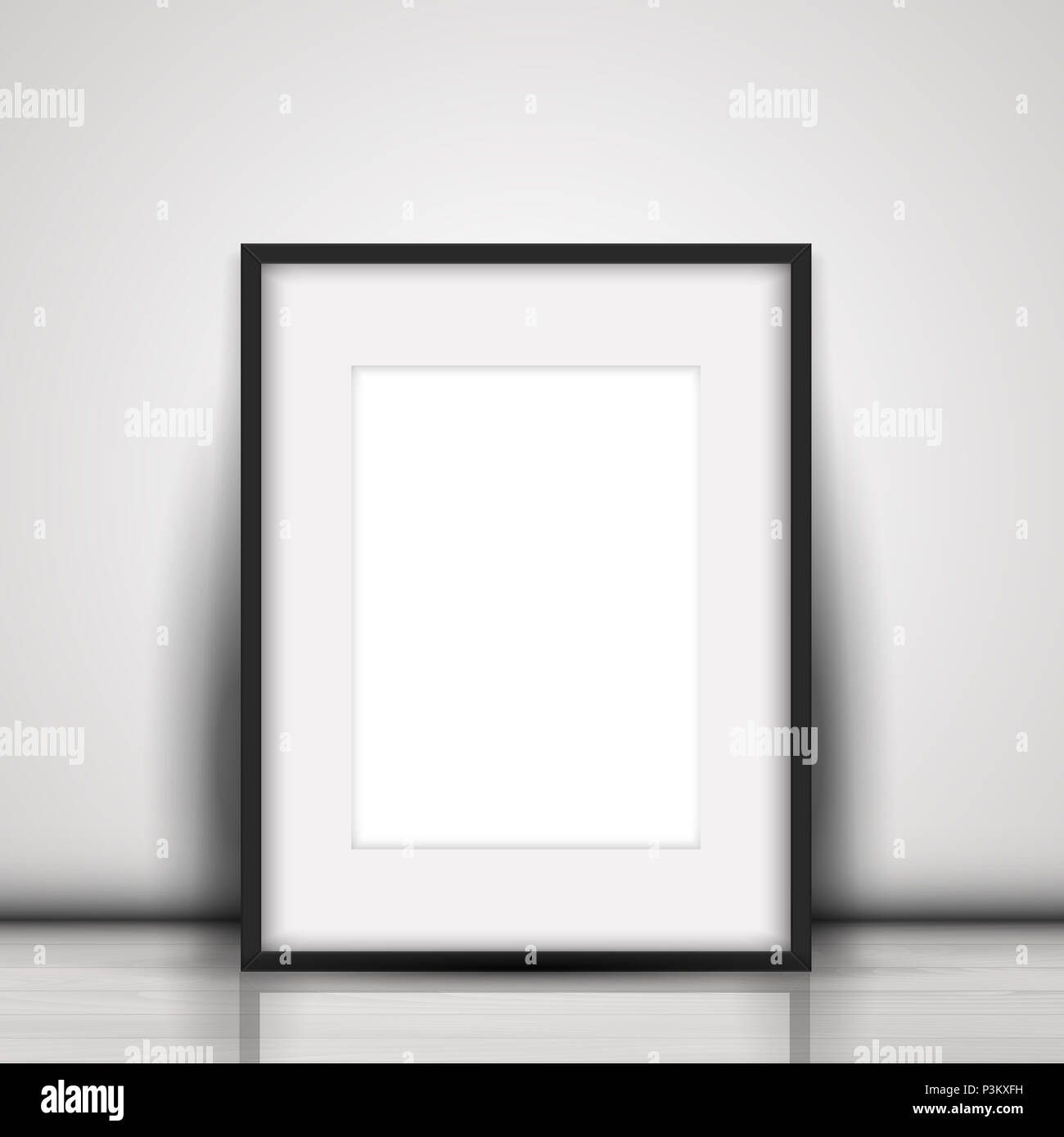 White picture frame against wall hi-res stock photography and images ...