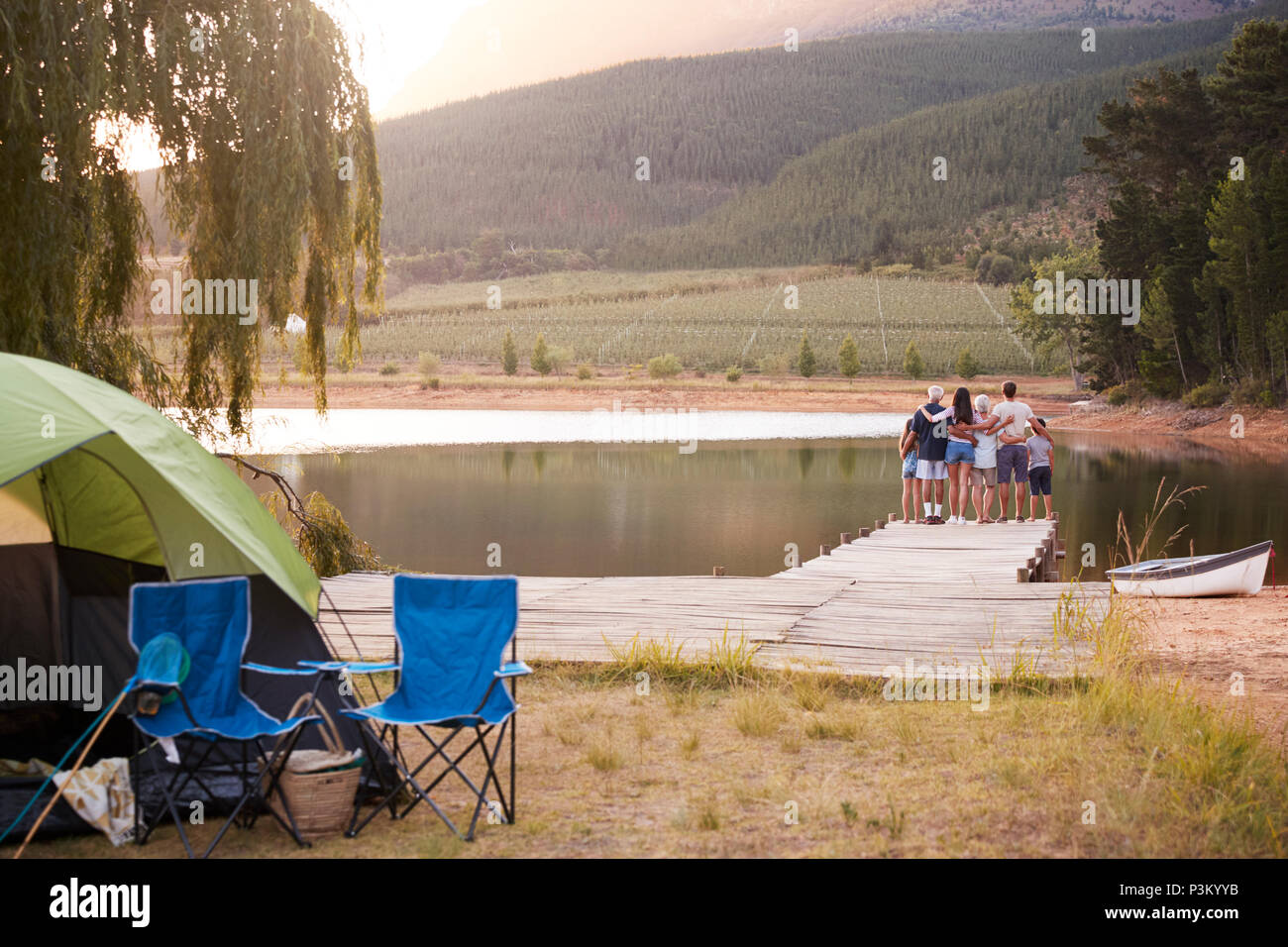 Generation family camping tent hi-res stock photography and images - Alamy
