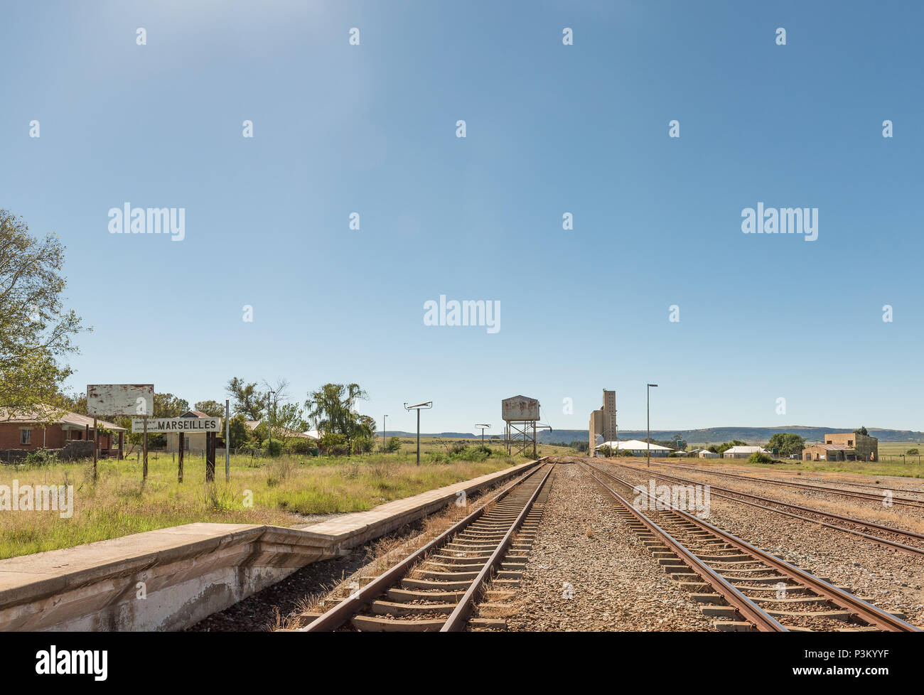 MARSEILLES, SOUTH AFRICA - MARCH 12, 2018: The railway station in ...