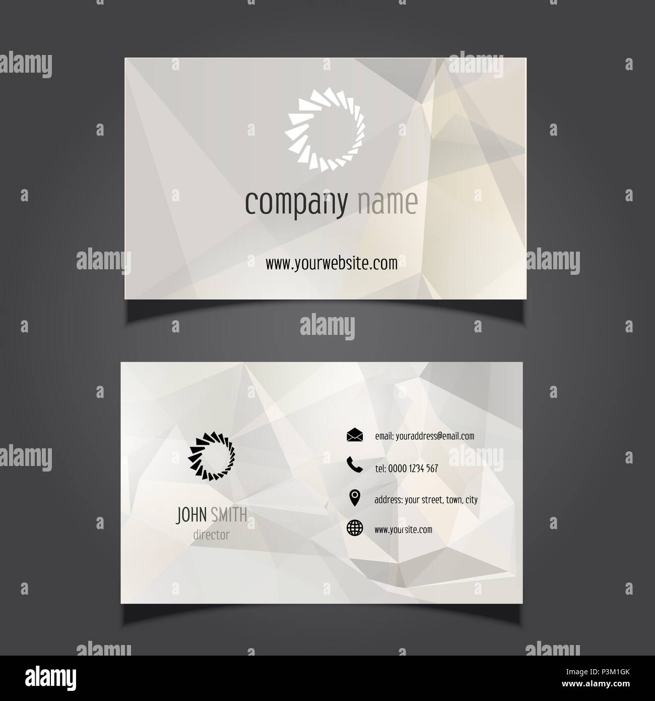 Geometric business card hi-res stock photography and images - Alamy