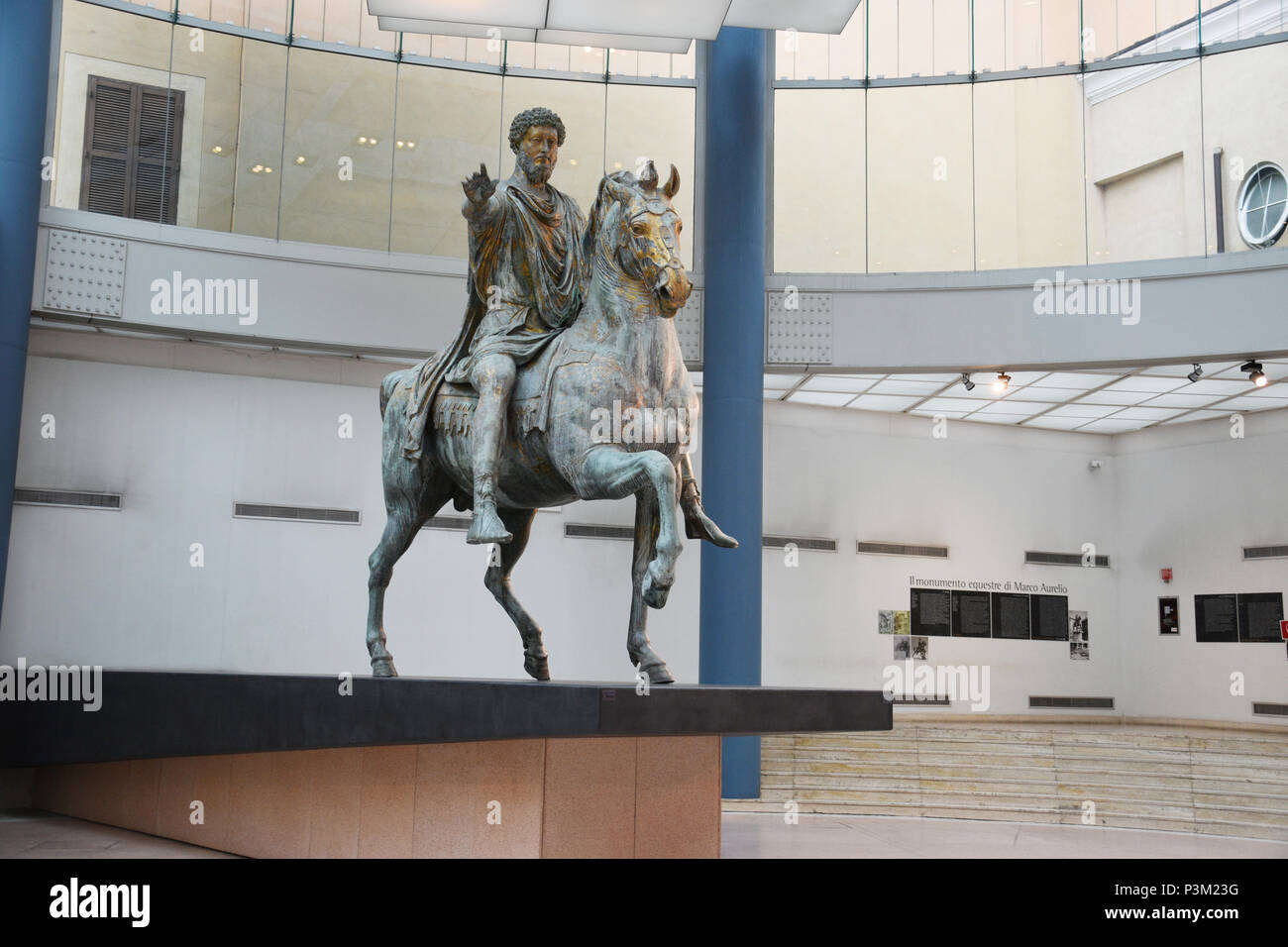 Statue of Emperor Marcus Aurelius in the Capitoline Museums ...