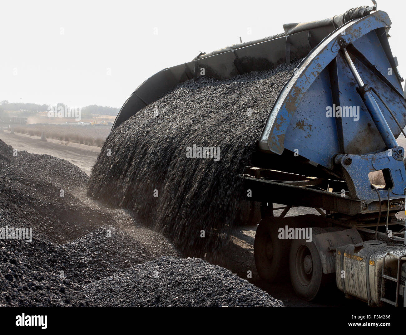 Railway Siding for transportation of Coal Stock Photo - Alamy