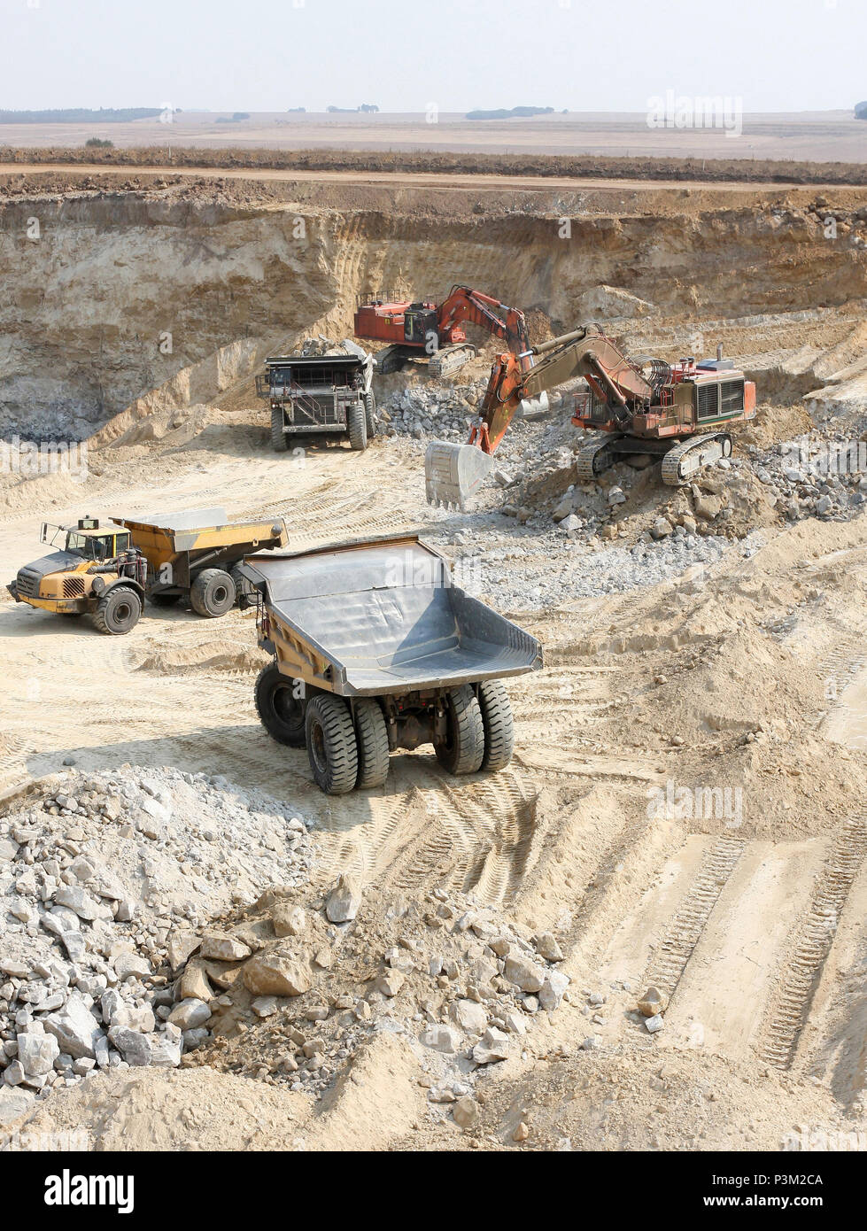Open Pit cola mining in South Africa Stock Photo - Alamy