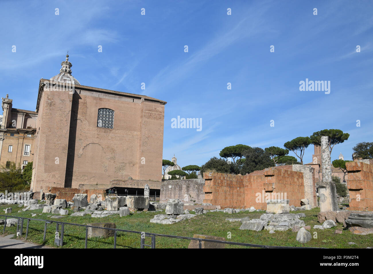 Ruins of the Basilica Emilia and the Julia Curia in the Roman Forum ...